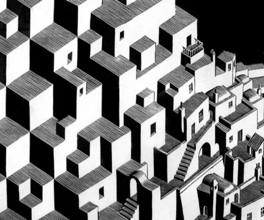 Labyrinth of Wonder M.C. Escher's Fascinating Art Painting by JummyArt ...