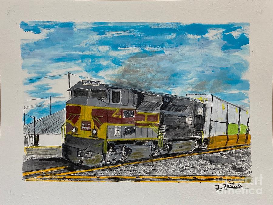 Lackawanna Loco Painting by Joel Charles - Fine Art America