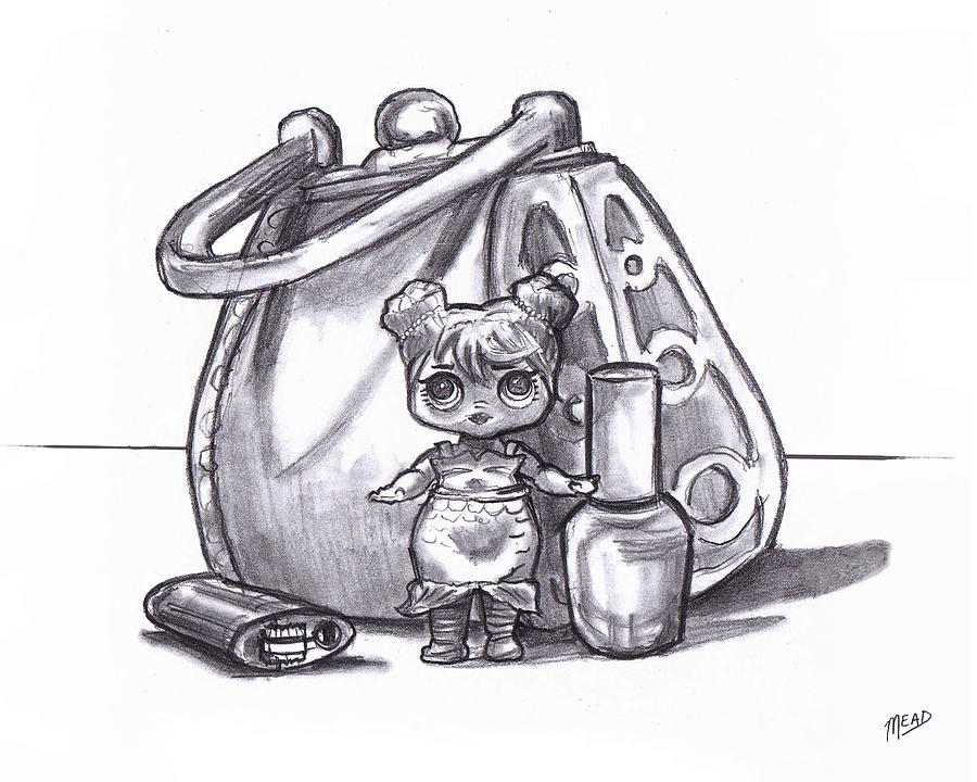 Ladies Night Out Part One Drawing by Bob Roarss