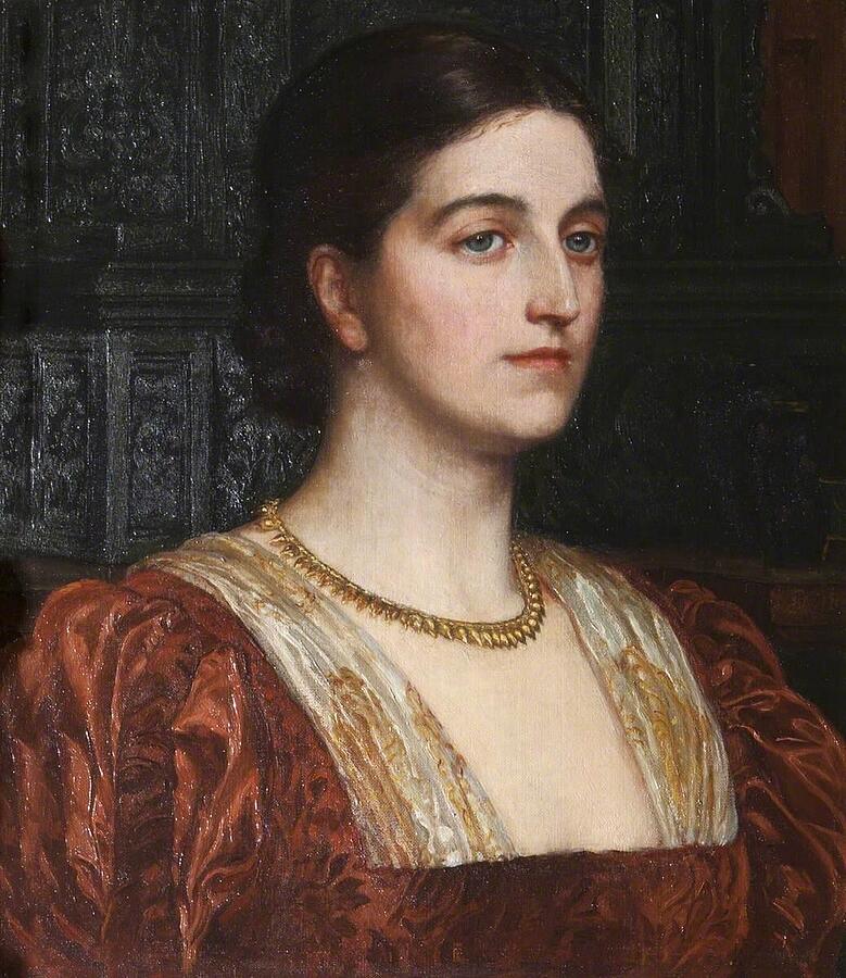 Lady Adelaide Chetwynd-Talbot Countess Brownlow 1844-1917 Painting by ...