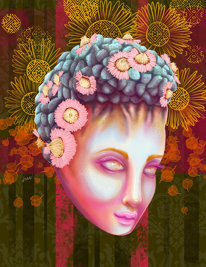 Lady Aloinopsis schooneesii Poster Painting by Lee Jasmine - Fine Art America