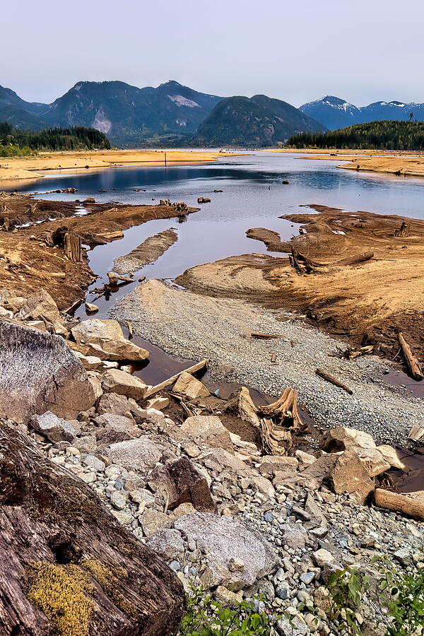 Lake Mudflats Level Drought Photograph by Ian McAdie - Fine Art America