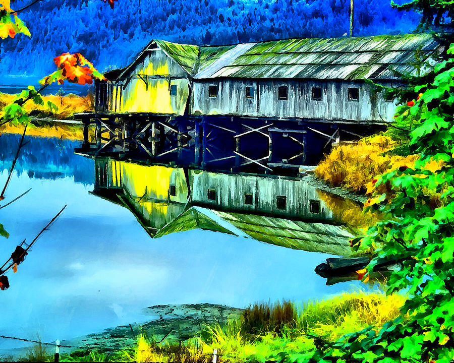 Lakeside View Digital Art by Rob Olson - Fine Art America