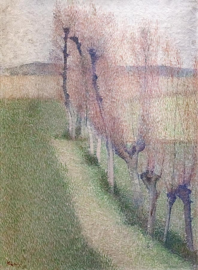 L'allee de saules Painting by Achille Lauge - Fine Art America