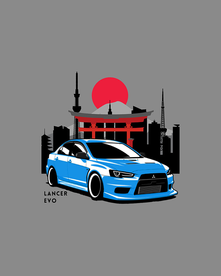 Lancer evolution Digital Art by Moto Shift | Fine Art America