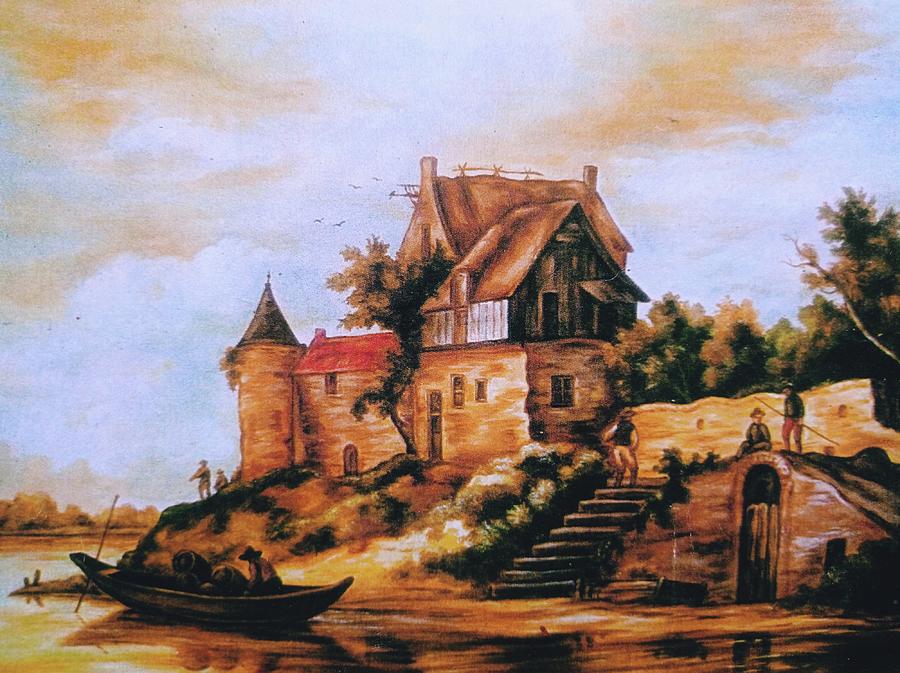 Landscape with Village House Painting by Deepak Patankar - Fine Art America