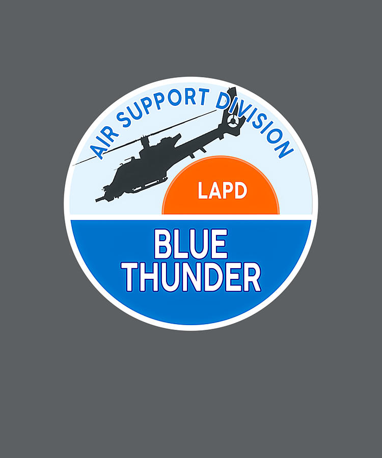 LAPD Air Division Blue Thunder Tapestry - Textile by Gary Hall - Pixels