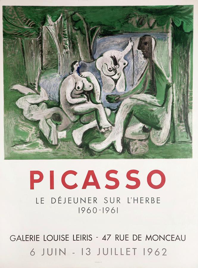 Le Dejeuner Sur Lherbe Galerie Louise Leiris Pablo Picasso 1962