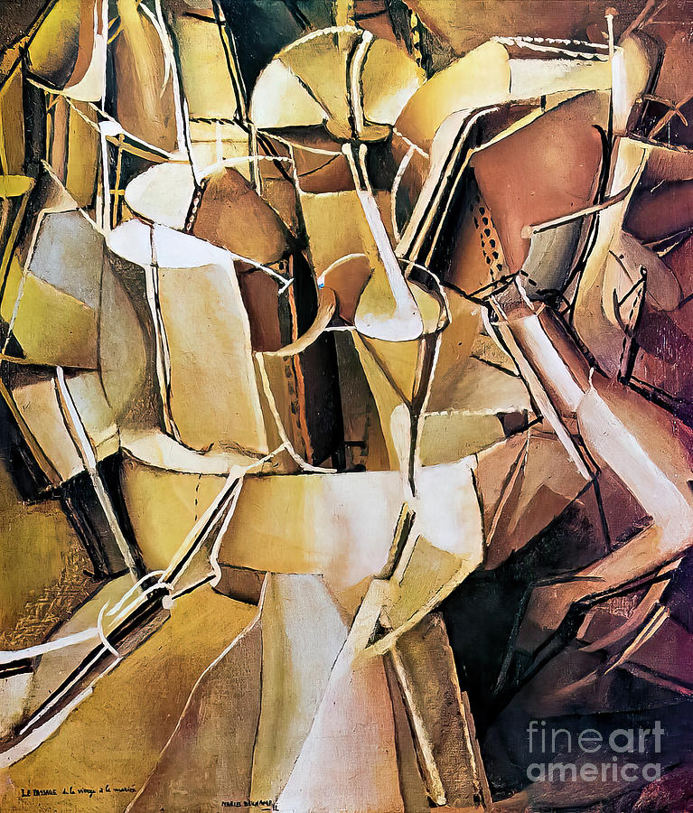 Le Passage de la Vierge a la Mariee by Marcel Duchamp 1912 by M G Whittingham