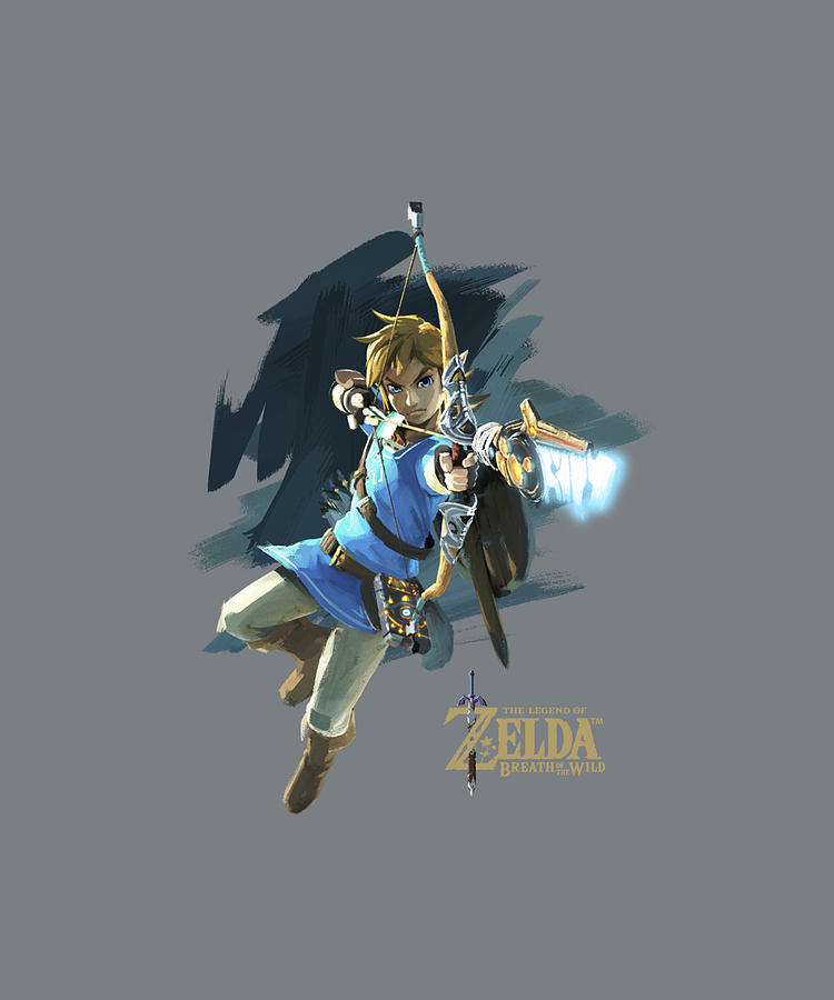 Legend Of Zelda Breath Of The Wild Link Archer Jump Shot C1 Long Sleeve T-Shirt Digital Art by ...