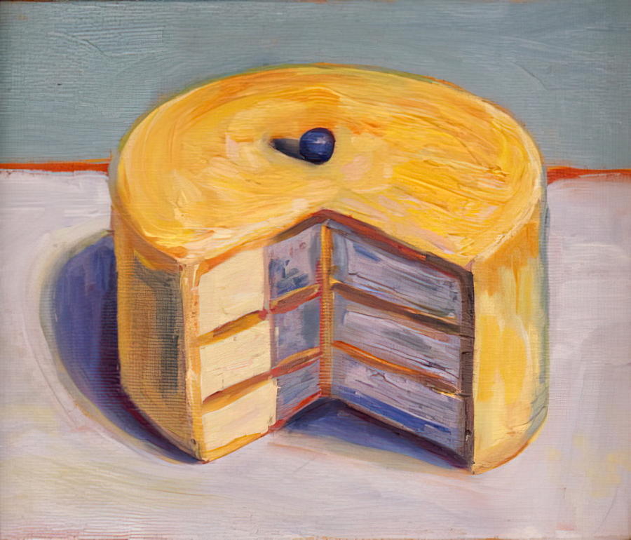 lemon cake 1964 - Wayne Thiebaud Painting by Wayne Thiebaud - Pixels