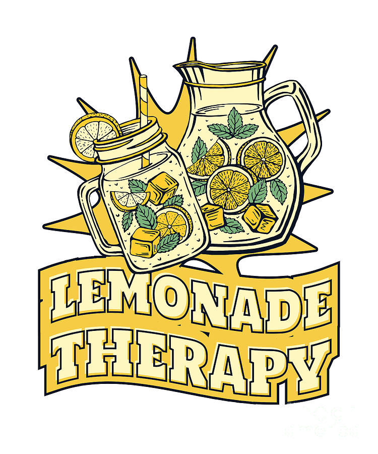 Lemonade Therapy Cardboard Lemon Juice Lemonade Stand Digital Art by ...