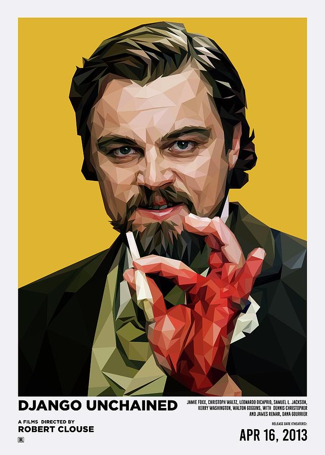 Leonardo Dicaprio Django Unchained Digital Art by Art Nesia - Pixels
