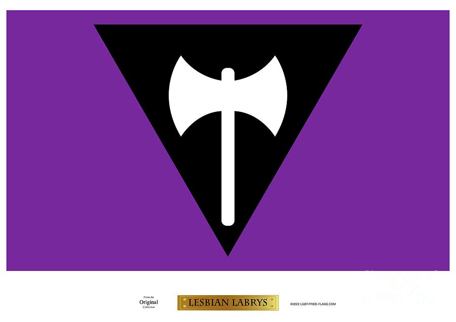 Lesbian Labrys Pride Flag Digital Art By Pride Flags Pixels