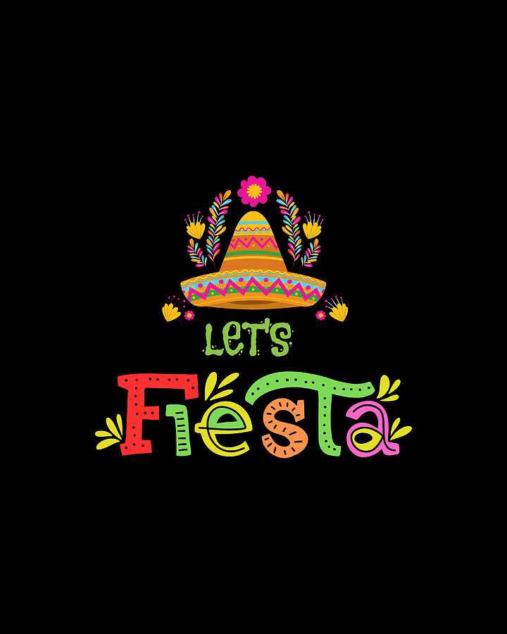 Let's Fiesta cinco de mayo Mexican Maracas Digital Art by Maria cloth ...