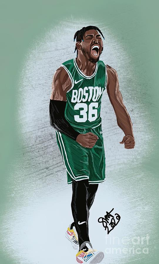 Lets Go Marcus Smart Painting by Steve Palmer - Fine Art America