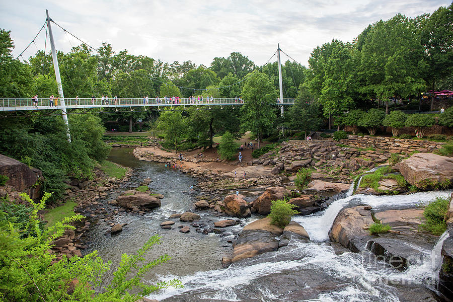 Liberty Bridge in Downtown Greenville, South Carolina Photograph by Kevin McCarthy | Fine Art ...