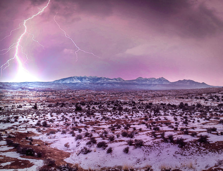 Lightning Storm in Utah Photograph by William Juniper - Fine Art America