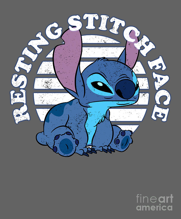 Lilo and Stitch Resting Stitch Face Digital Art by Lan Nguyen - Pixels