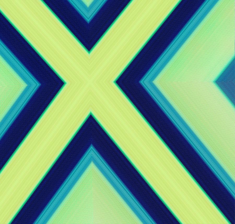 Linear X Pattern Digital Art by Christopher Yarbrough - Fine Art America