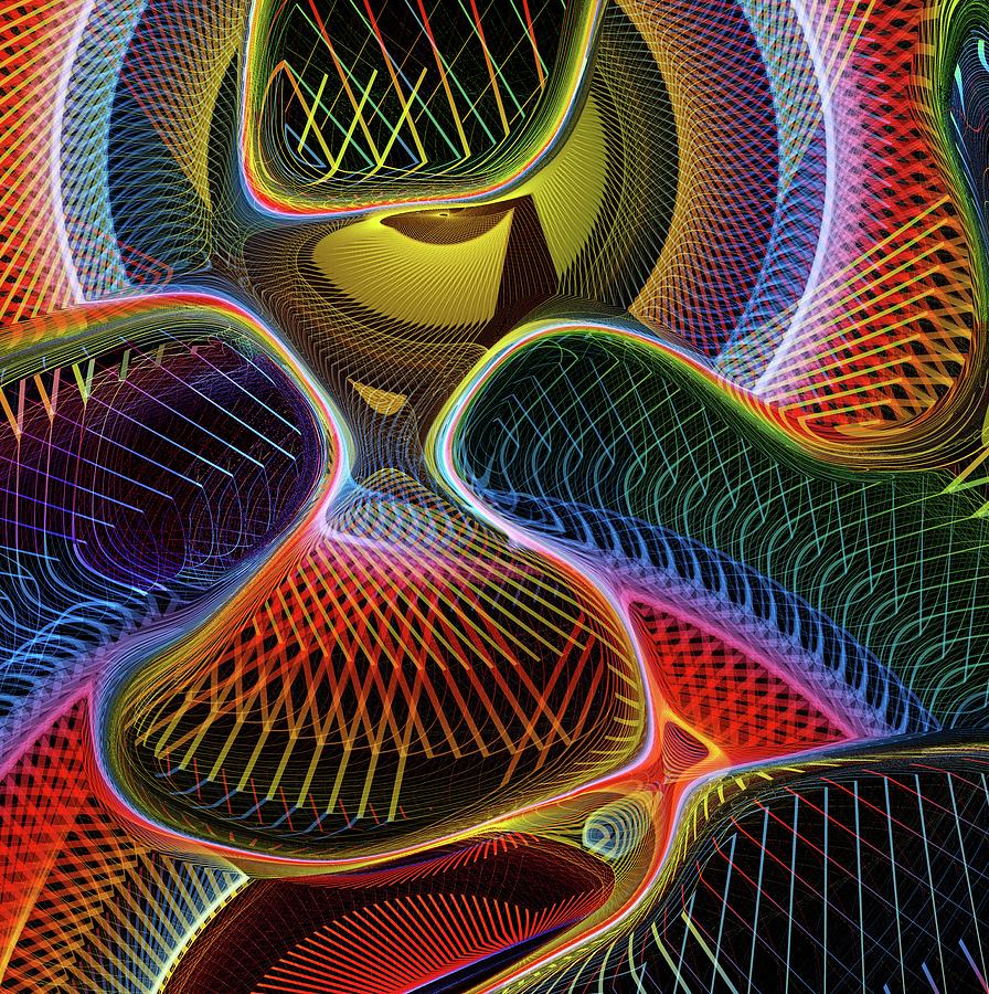 Lines in Motion Digital Art by Grace Iradian - Fine Art America