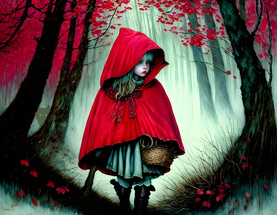 Little Red Riding Hood Digital Art by Korvium - Fine Art America