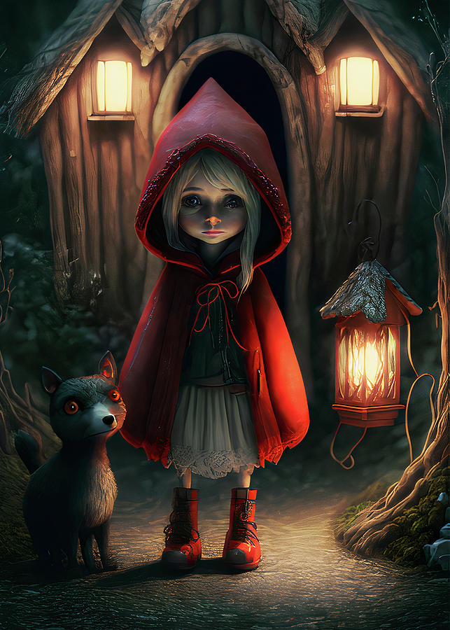 Little Red Riding Hood Digital Art by Martina Ovsak - Fine Art America