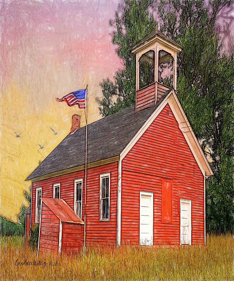 Little Red Schoolhouse Photograph by Candace Witzig - Fine Art America