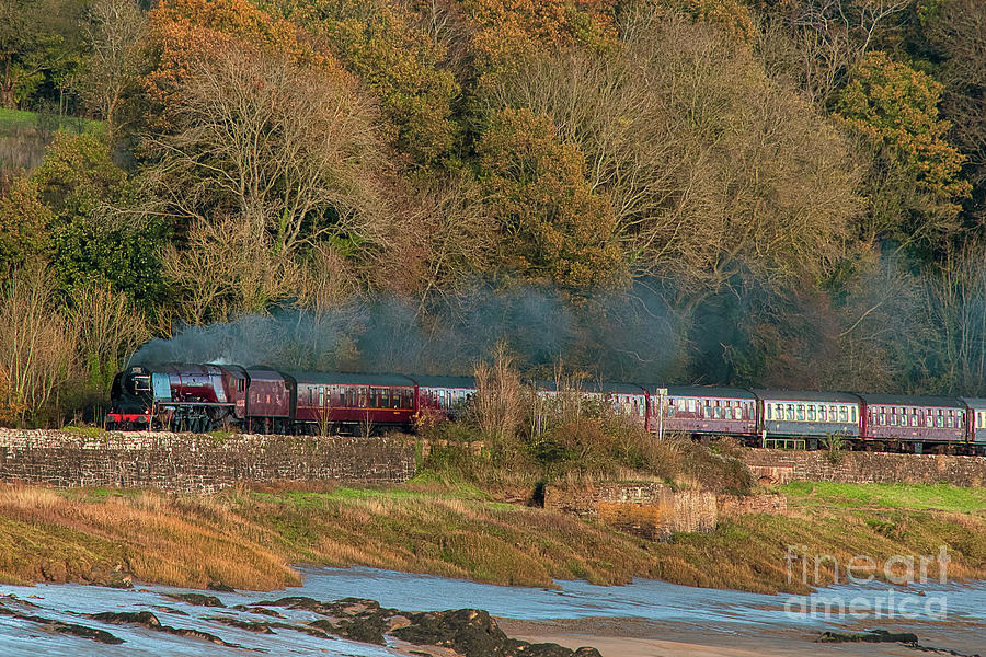 Lms 6233 Duchess Of Sutherland Purton On The River Severn Photograph By Steve H Clark