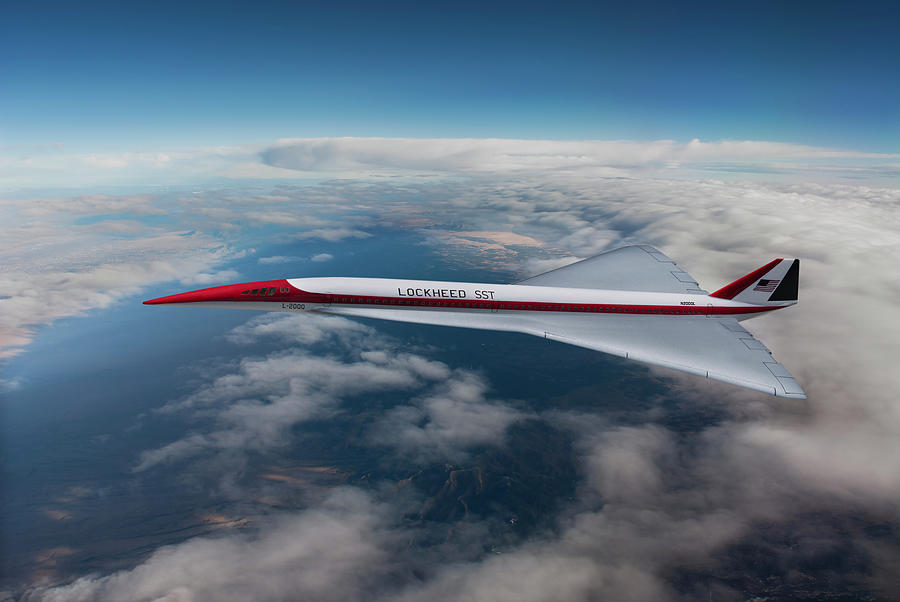 Lockheed L-2000-7 SST Digital Art by Erik Simonsen - Pixels