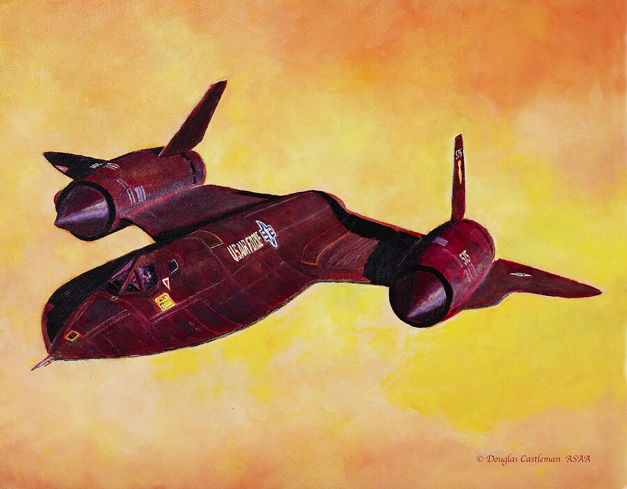 Lockheed SR-71 Blackbird Painting by Douglas Castleman - Pixels Merch