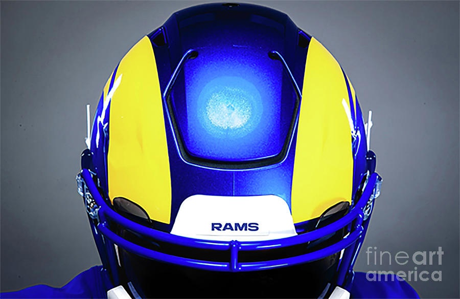 Los Angeles Rams Yellow Helmet Photograph By Jemmy Grey