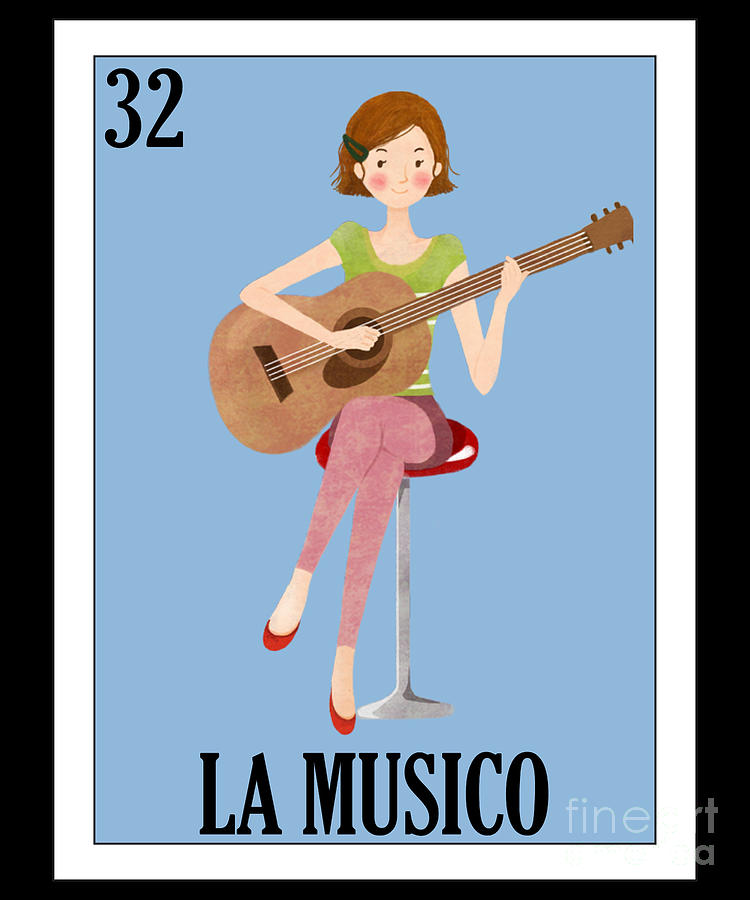 Loteria Mexicana - Musico Loteria Mexicana Design - Musico Gift ...