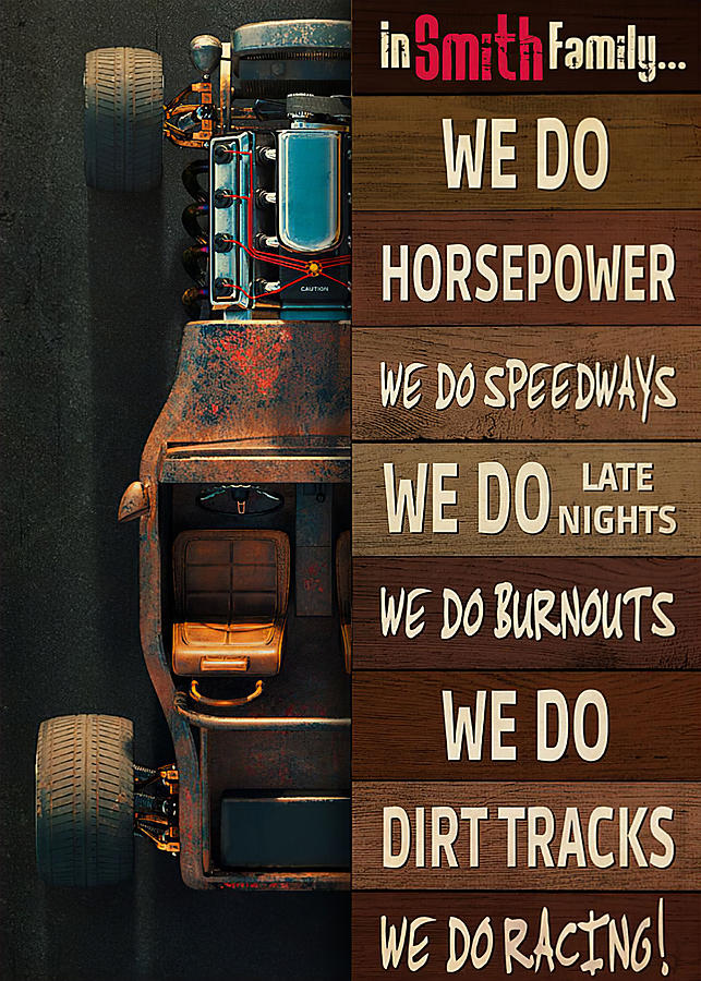 Love Car Love Car Hot Rod In Our Family Digital Art by Gambrel Temple ...