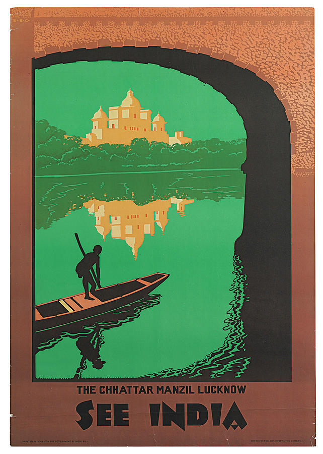Lucknow - Uttar Pradesh - Taj Mahal - Vintage Travel Poster Painting by ...