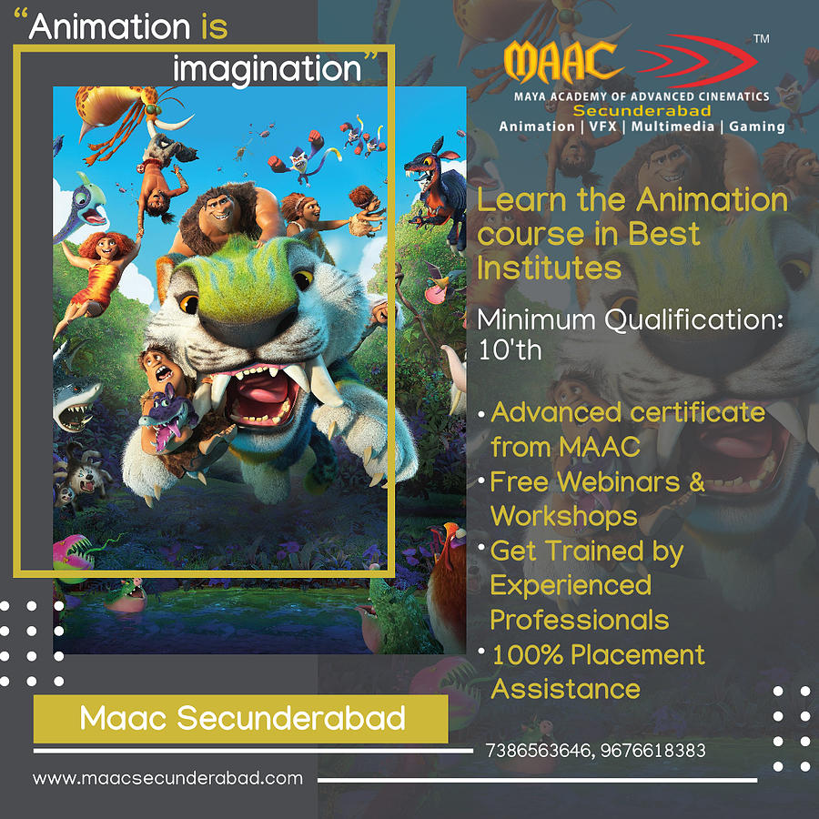 MAAC Secunderabad is the leading VFX, 3D Animation, Multimedia, and Game Designing Training ...