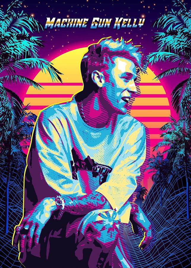 Machine Gun Kelly Digital Art by Kha Dieu Vuong - Fine Art America