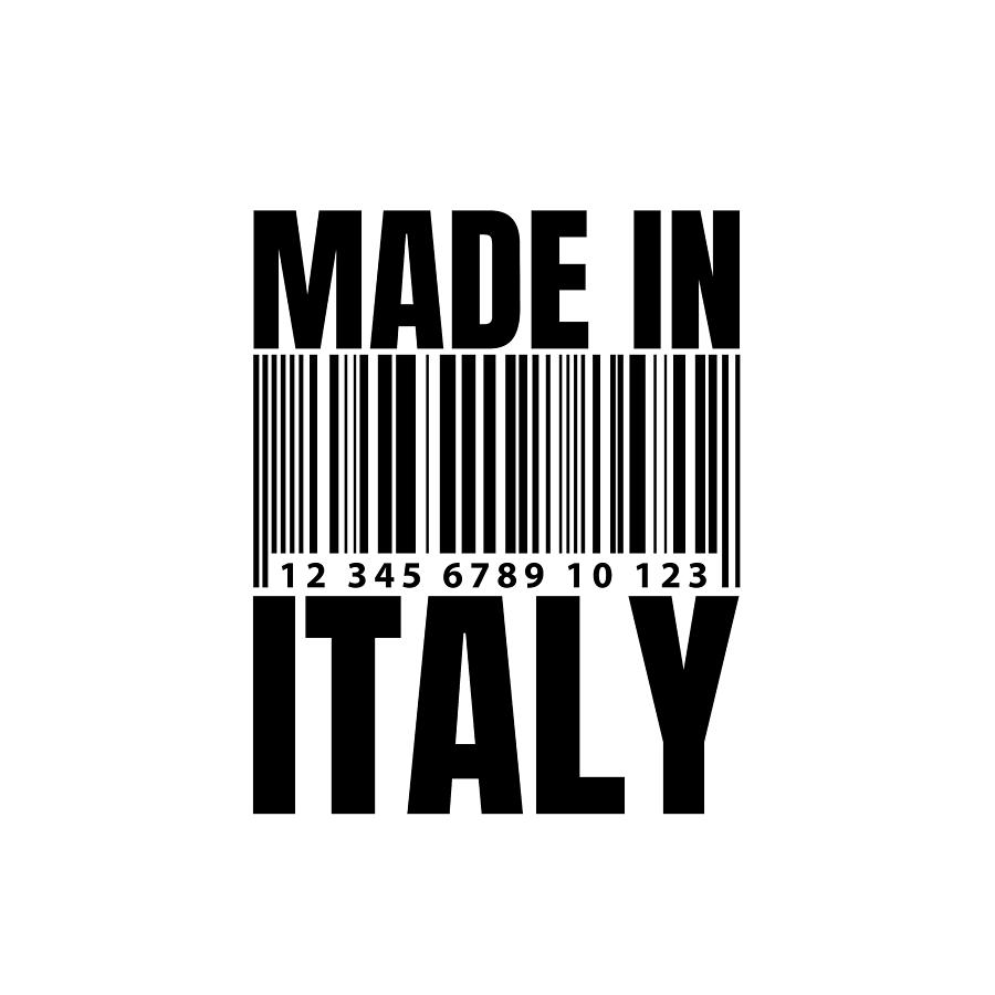 Made in Italy, Barcode, Italian Digital Art by Febraio Studio - Fine ...