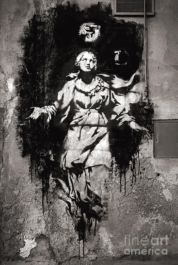 Madonna With A Gun Photograph By My Banksy Pixels