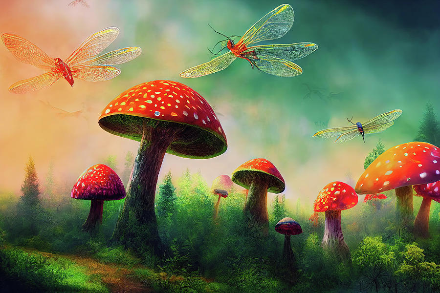Magic Forest Digital Art By Ron Weathers Fine Art America