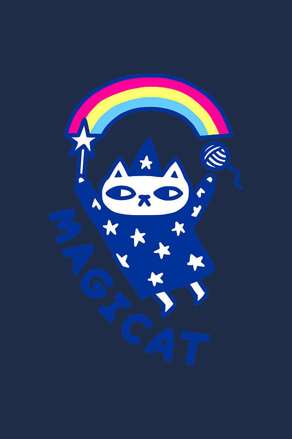 MAGICAT Baby 80s Painting by Dave Reynolds - Fine Art America