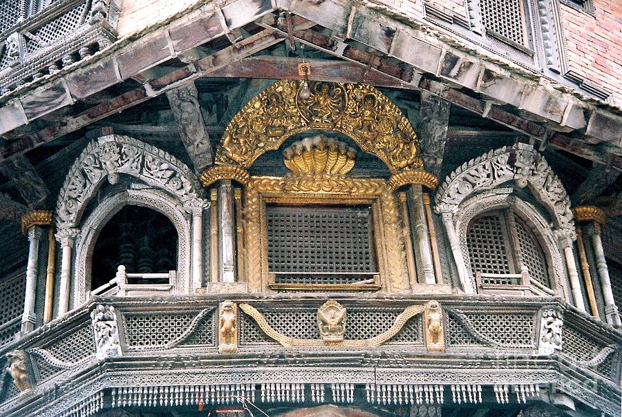 Magnificently carved Newari window in Kathmandu Photograph by Juliette ...