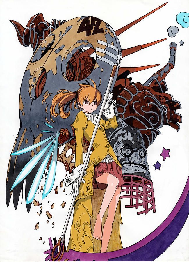 Maka and her soul scythe Poster girl Painting by Lee Jasmine | Fine Art America