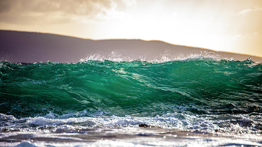 Makena Beach Breaking Wave Photograph by Chris Brannen | Pixels