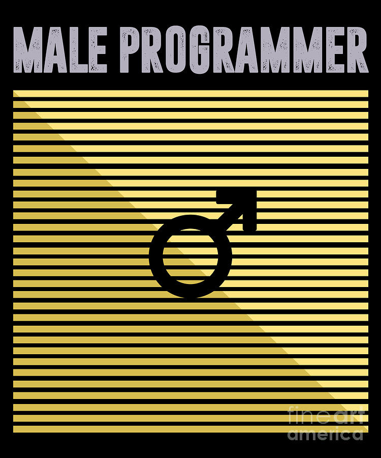 Male Programmer Female Women Coder Coding Gift Digital Art by Thomas Larch - Fine Art America