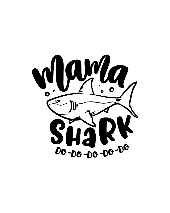 Mama Shark Clipart
