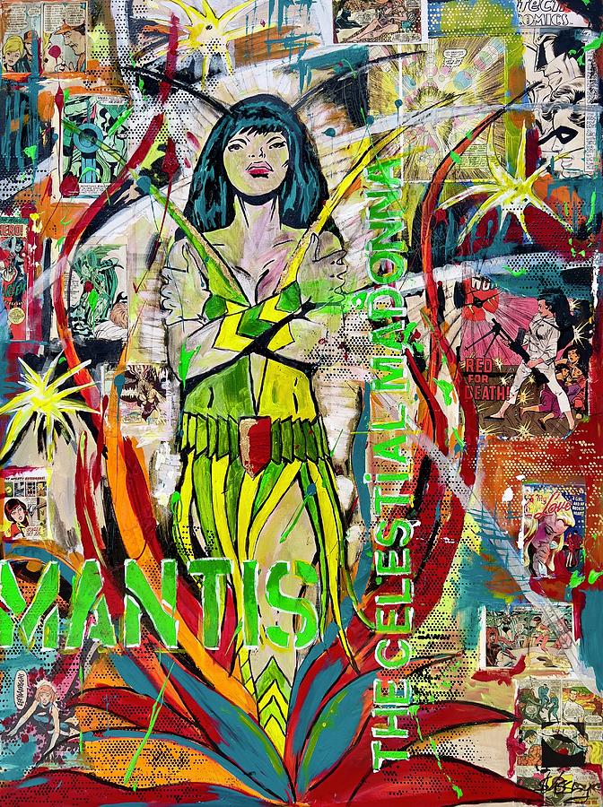 Mantis - The Celestial Madonna Painting by Sara Kissing - Fine Art America