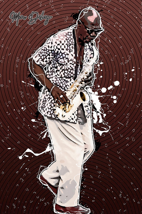 Manu Dibango Jazz Legends Design Poster Copy Painting by Hunter Chapman | Fine Art America