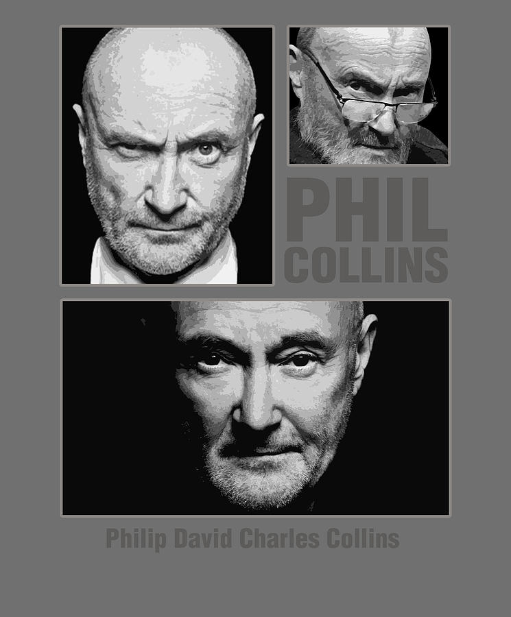 Many Face Phil Collins Digital Art By Daniela Prieto Fine Art America