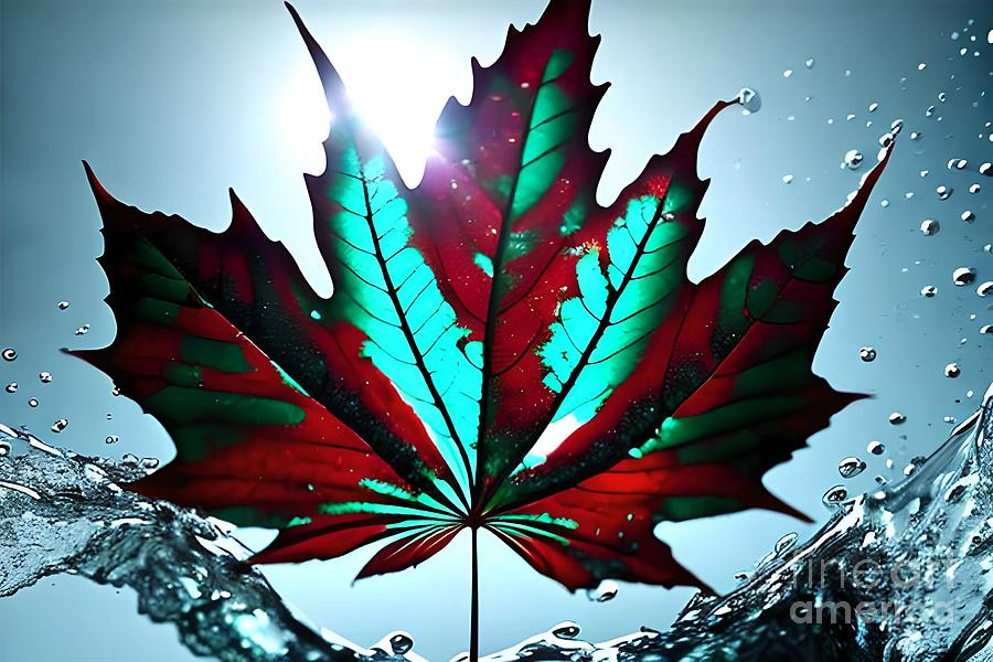 Maple Leaf 5 Digital Art by Sandra Bussemas - Fine Art America